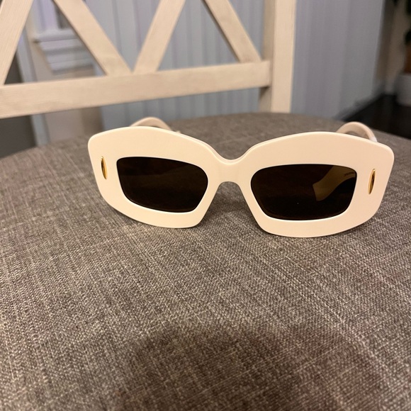 Loewe | Accessories | Loewe Cream Retro Glasses Bold Design | Poshmark